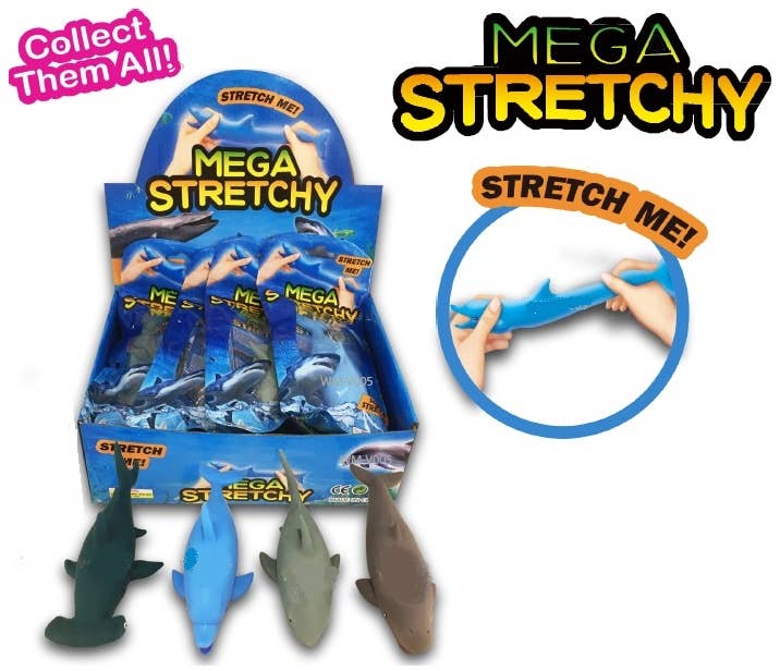 Mega Stretchy Toy - 4 Assorted Sharks, Dolphin and Whale – Simply Dweh ...